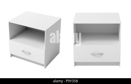 nightstand isolated on white background Stock Photo - Alamy