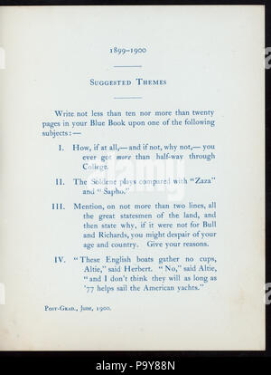 632 EXAMINATION PAPER (held by) CLASS OF '77 OF HARVARD COLLEGE (at ...