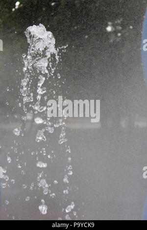 Upscale park with beautiful water features on a sunny summer day Stock ...