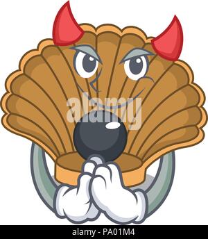 Angry shell with pearl mascot cartoon Stock Vector Image & Art - Alamy