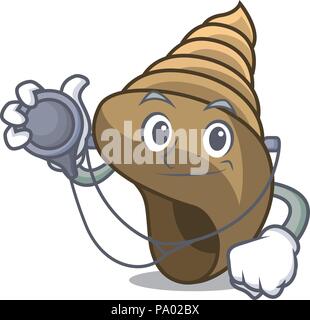 Professor mollusk shell character cartoon Stock Vector Image & Art - Alamy