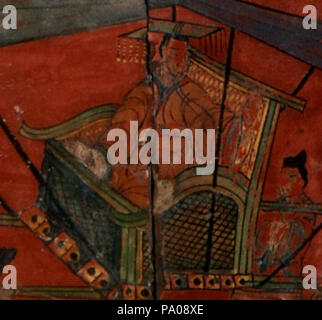 Emperor Cheng of Han, Northern Wei painted screen Stock Photo - Alamy