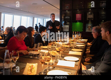 The Oblix restaurant at the Shard,London Bridge Stock Photo - Alamy