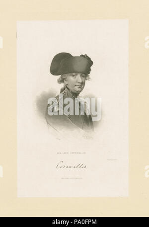 A portrait of Lord Cornwallis, a British Army officer and colonial ...