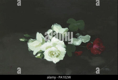 Park Stuart - Red and White Roses - British School - 19th Century Stock ...