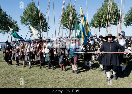 The siege of Stralsund, Germany, 1628, during the Thirty Years War ...