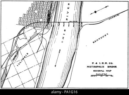 697 General Map of Metropolis Bridge - Ralph Modjeski 1919 rotated ...