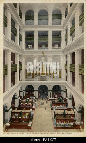 724 Grand Court and Organ, Wanamaker's Philadelphia, Architects D.H ...