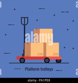 platform trolleys object to delivery service Stock Vector Image & Art ...