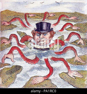 English imperialism octopus Stock Photo - Alamy