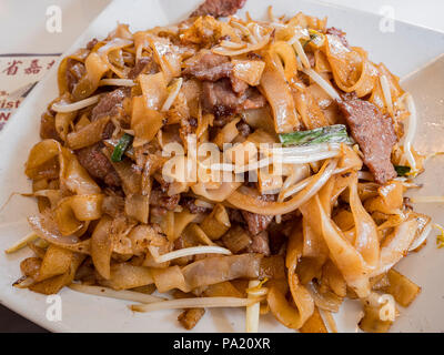 Beef Chow Fun a staple Cantonese dish, made from stir-frying beef, wide ...