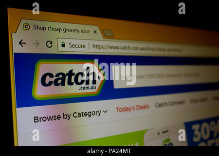 Website Catch Australia Stock Photo - Alamy