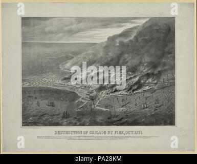 Destruction of Chicago by Fire, Oct. 1871 Stock Photo - Alamy