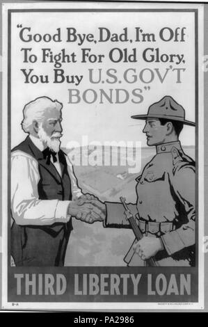 Good bye, Dad, I'm off to fight for Old Glory, you buy US go Stock ...