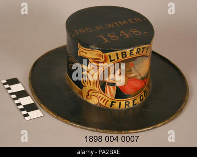 Fire Hat Owned by Former St. Louis Mayor, John M. Wimer Stock Photo - Alamy