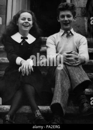 A wartime era photograph of Claude Jutra (1930-1986), a Canadian film ...
