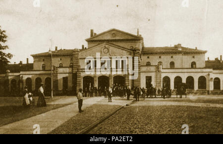 Gotha Bahnhof Station 1900 Stock Photo - Alamy