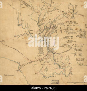 First Manassas map Stock Photo - Alamy