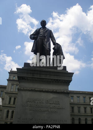 Austin Blair statue 1 Stock Photo - Alamy