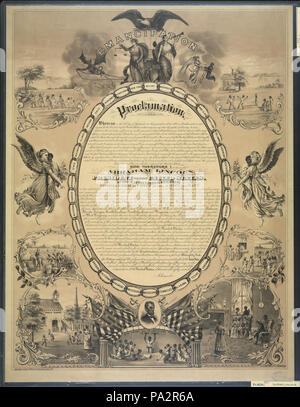 Lincoln's Emancipation Proclamation of 1863 Stock Photo - Alamy