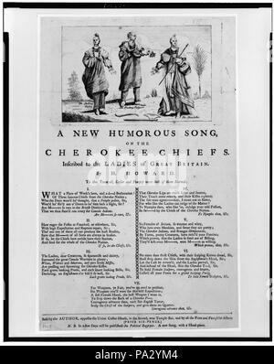 A New humorous song, on the Cherokee chiefs Inscribed to the ladies of ...