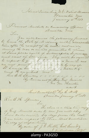 Copy of order from Brig. Genl. Merrill, Headquarters N. E. District ...