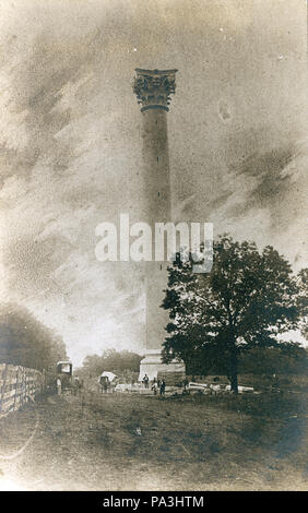 Grand Avenue Water Tower shortly after completion, ca 1871. Twentieth ...