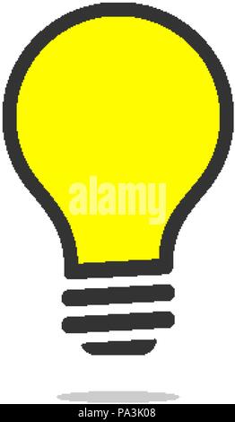 Light bulb icon illustration design Stock Vector Image & Art - Alamy