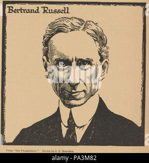 Bertrand Russell. Historical portrait of the British mathematician and ...