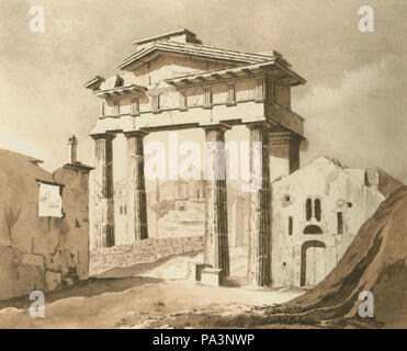 Athens The Pazaroporta and the Church of the Sotira, from the west ...