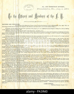 314 Circular letter of James Gibbons, "To the Officers and Members of ...