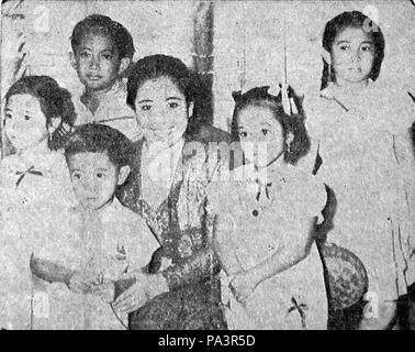 Sukarno family Proklamasi 11 February 1956 p1 Stock Photo - Alamy