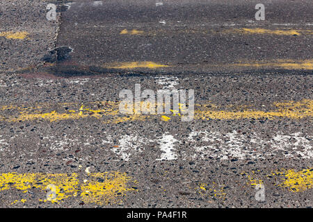 worn road markings Stock Photo - Alamy