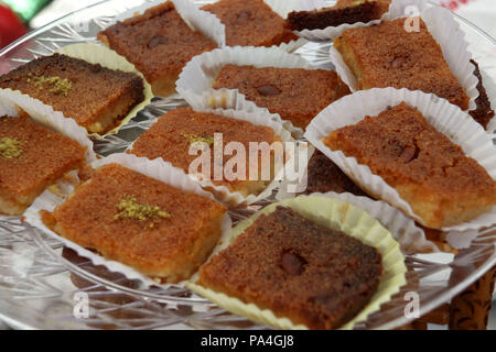 Kalb el louz, an Algerian cake meaning 'Heart of almonds made with ...