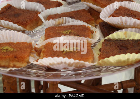 Kalb el louz, an Algerian cake meaning 'Heart of almonds made with ...