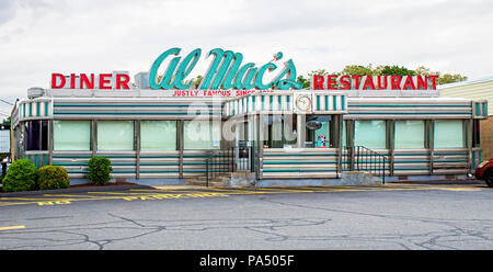 Al Macs Diner vintage signs, Fall River, Massachusetts Stock Photo - Alamy