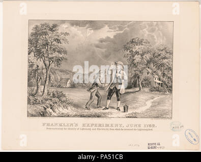 Benjamin Franklin Lightning Rod, 1752 Stock Photo - Alamy