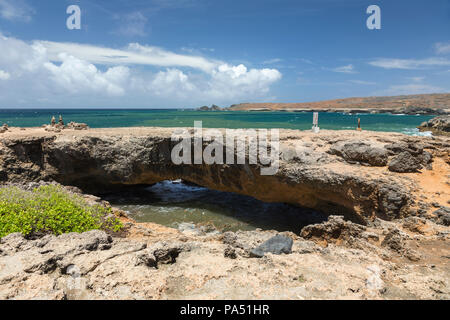 Natural Bridge, Aruba, Lesser Antilles, Caribbean Stock Photo - Alamy