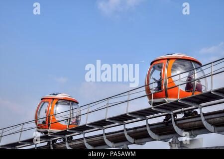 CANTON, GUANGDONG PROVINCE, CHINA - CIRCA JANUARY 2017: Canton Tower ...
