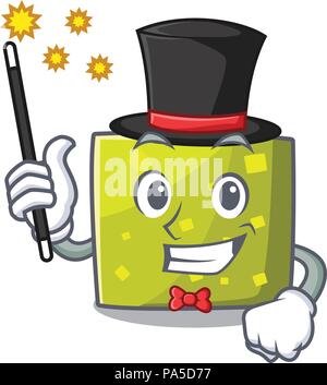Witch square mascot cartoon style vector illustration Stock Vector ...