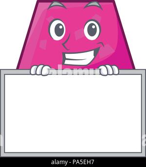 Bring board trapezoid character cartoon style vector illustration Stock ...