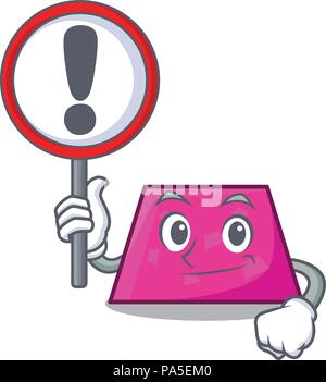 Bring board trapezoid character cartoon style vector illustration Stock ...