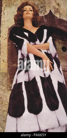 Italian film star Virna Lisi appears out of a giant cake in her first ...