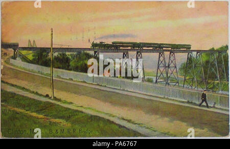 324 Clinton Viaduct postcard Stock Photo - Alamy