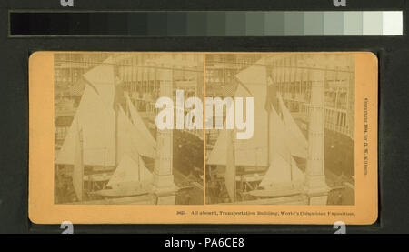 The Transportation Building at the 1893 World's Columbian Exposition in ...