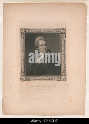 A historical portrait of Andrew Jackson, the 7th President of the ...