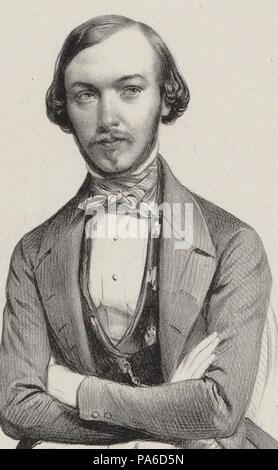 Portrait of Batta, Alexandre (1816-1902), (cellist) Legé & Bergeron ...