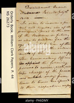 319 Clark Family Collection- Volume 20. Orderly book, page 43, June 29 ...