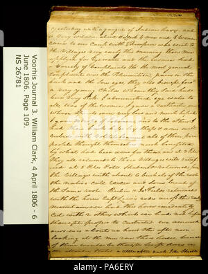 319 Clark Family Collection- Volume 3. Voorhis Journal No. 3, page 122 ...