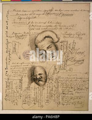The autograph manuscript of a page of the roman The Demons by F ...